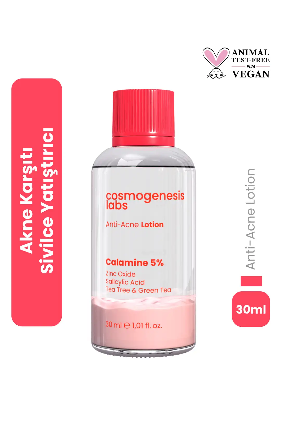 Cosmogenesis Labs Akne Karşıtı Losyon 30 ml Vegan l Cosmogenesis Labs