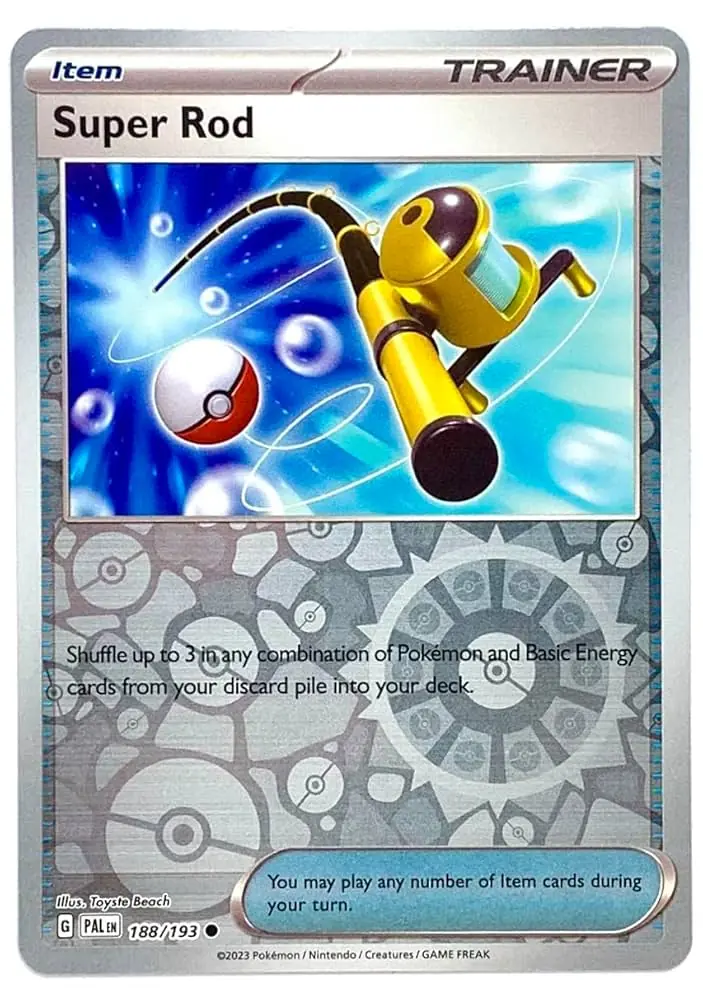 Super Rod Reverse Holo - 188/193 - SV02: Paldea Evolved (PAL)