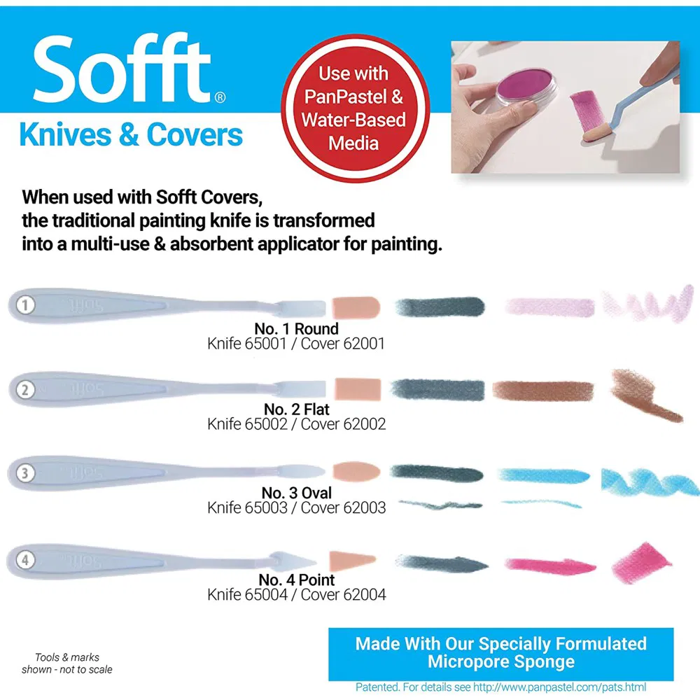 PanPastel Knife Covers Mix Set