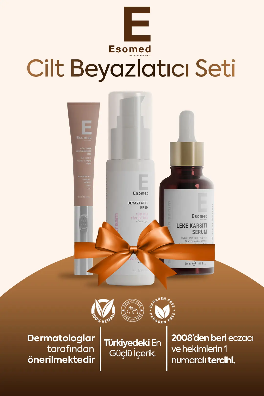 ESOMED Skin Brightening Care Set – Body Whitening Cream • Anti-Spot ...