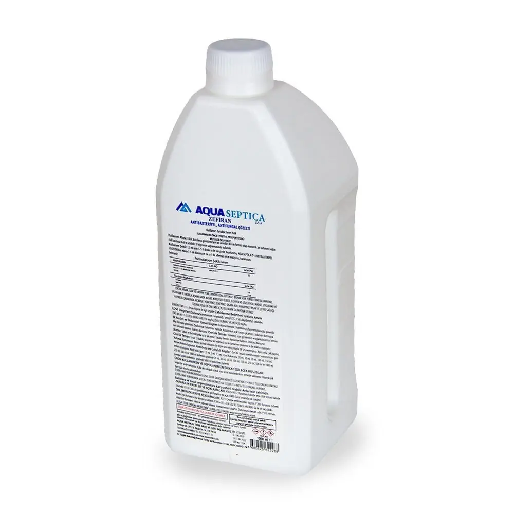 Aqua Septica Zefiran Antibakteriyel Antifungal Çözelti 1 LT | Medikaliste