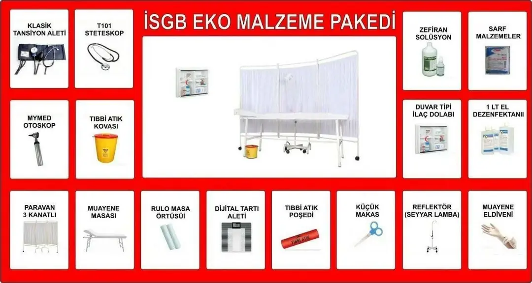 İSGB Revir Malzemeleri Eko Paketi | Medikaliste