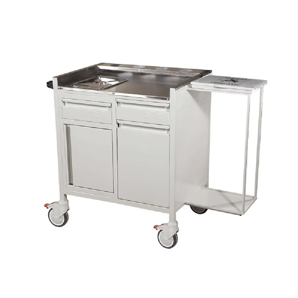 Şişelikli Pansuman Arabası E254/A | Medikaliste