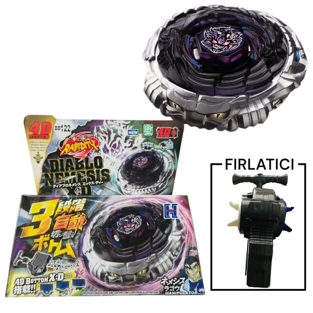 RAPIDITY - BEYBLADE BB122 Diablo Nemesis Metal Fusion 4d System
