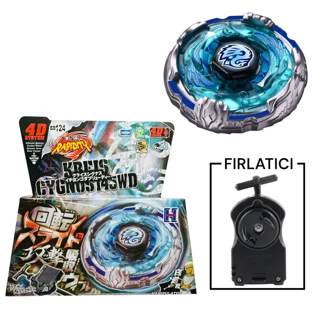 RAPIDITY - BEYBLADE BB124 System Kreis Cygnus Metal Fusion 4d System