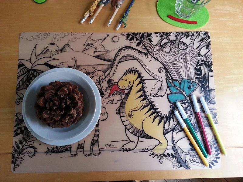 Akademi Çocuk-Funny Mat-Dinozorlar Çağı 48x33,5cm | Miniso