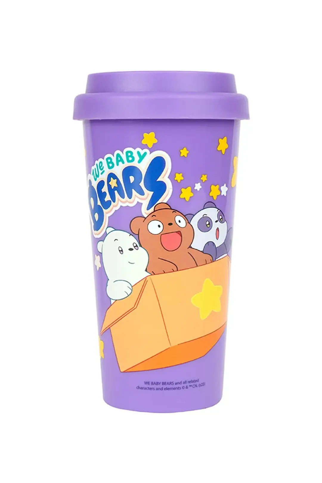 We Baby Bears Lisanslı Mor Renk Plastik Şişe 520ml | Miniso