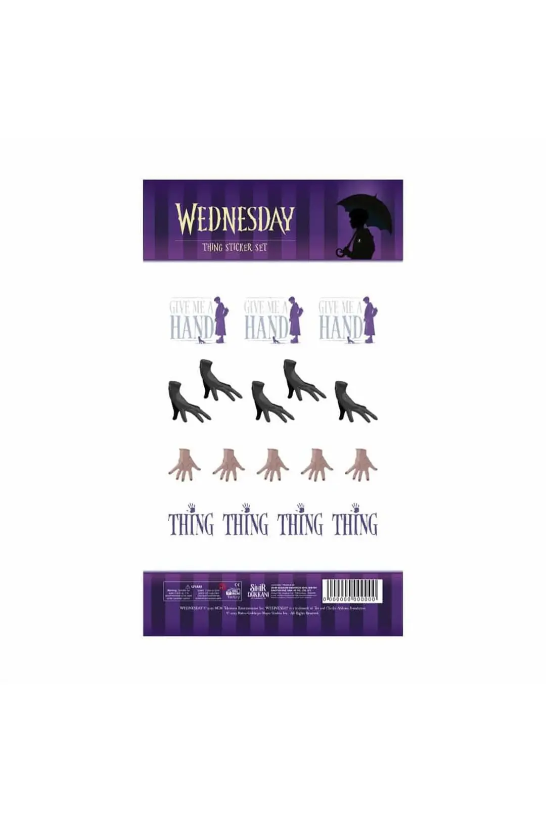 Wednesday Thing Sticker Seti | Miniso