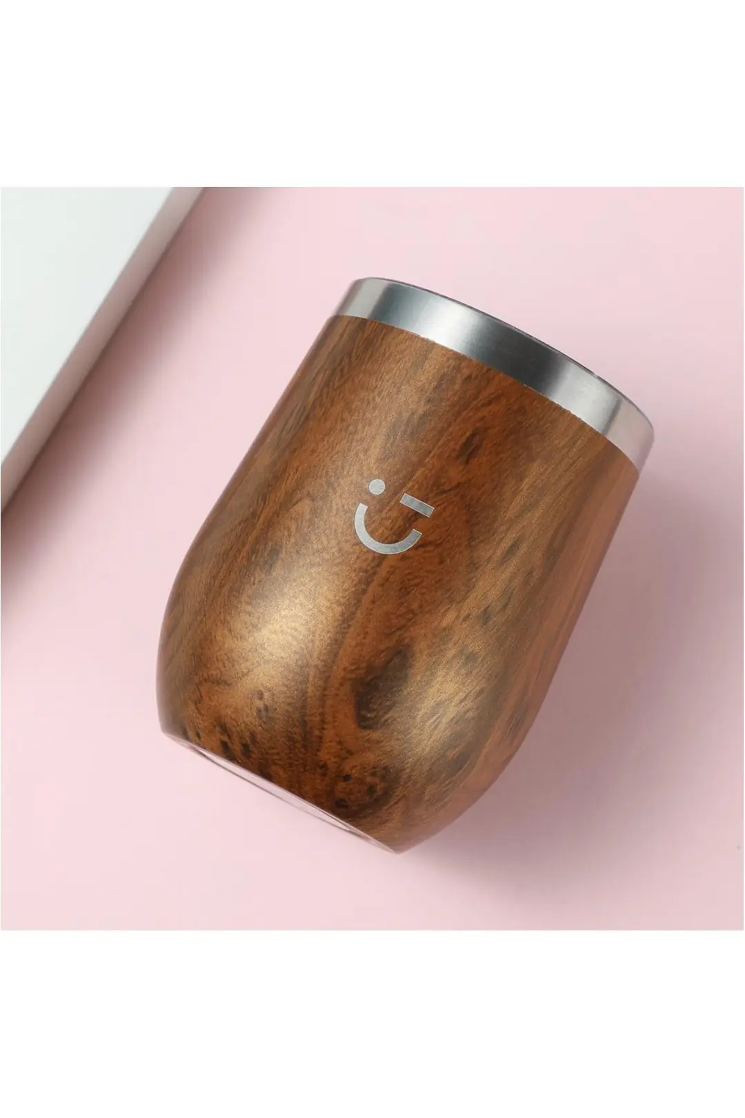 Ahşap Kaplamalı Çelik Termos Bardak (343Ml)