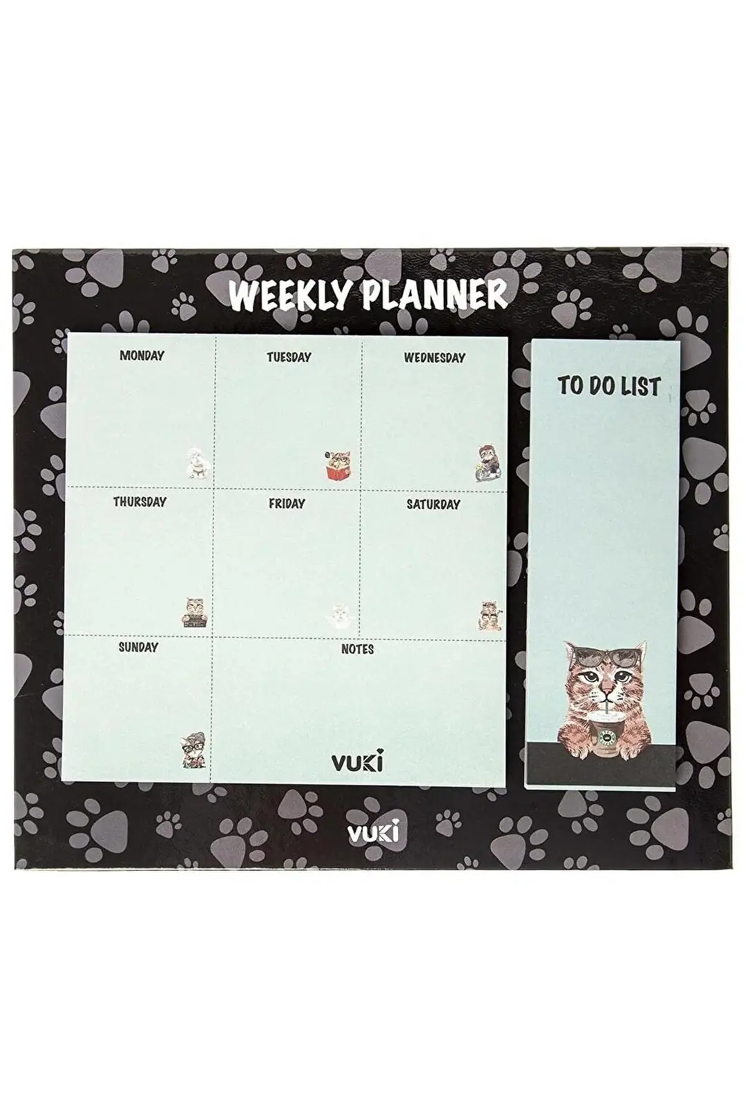 Vuki Masa Üstü Haftalık Planlayıcı Defter-Kedi | Miniso
