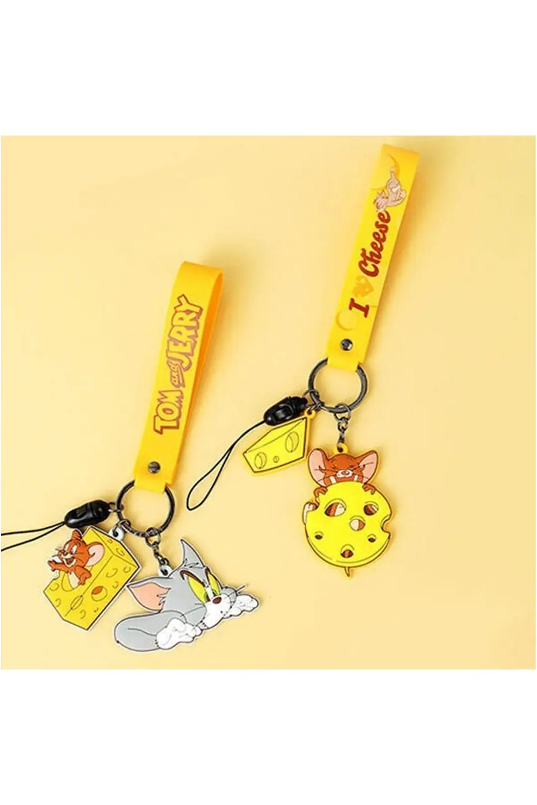 Tom ve Jerry Lisanslı Telefon İpi Anahtarlık | Miniso