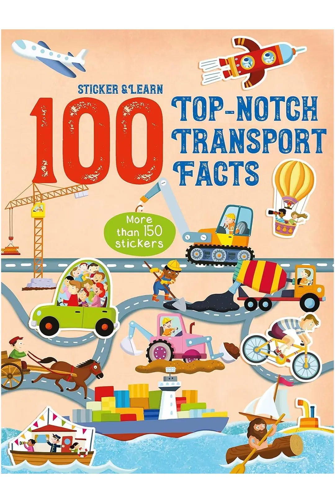 Top-Notch Transport Facts Çıkartma Kitabı | Miniso