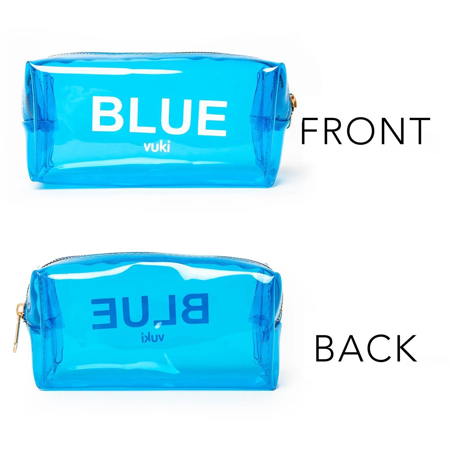 Vuki Renkli Şeffaf Kalemlik Mavi | Miniso