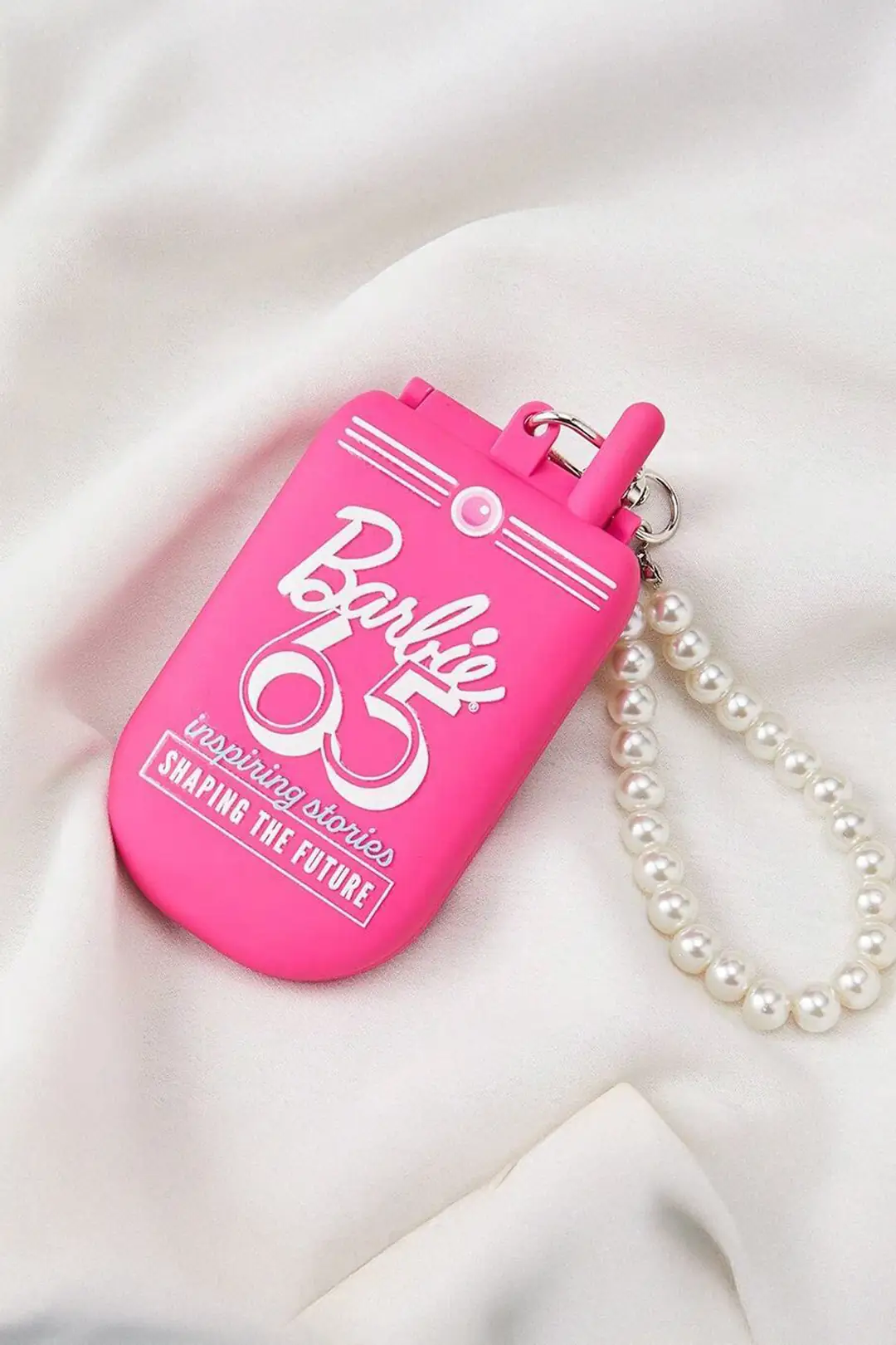 Barbie Lisanslı Telefon Şekilli Katlanabilir Cep Aynası