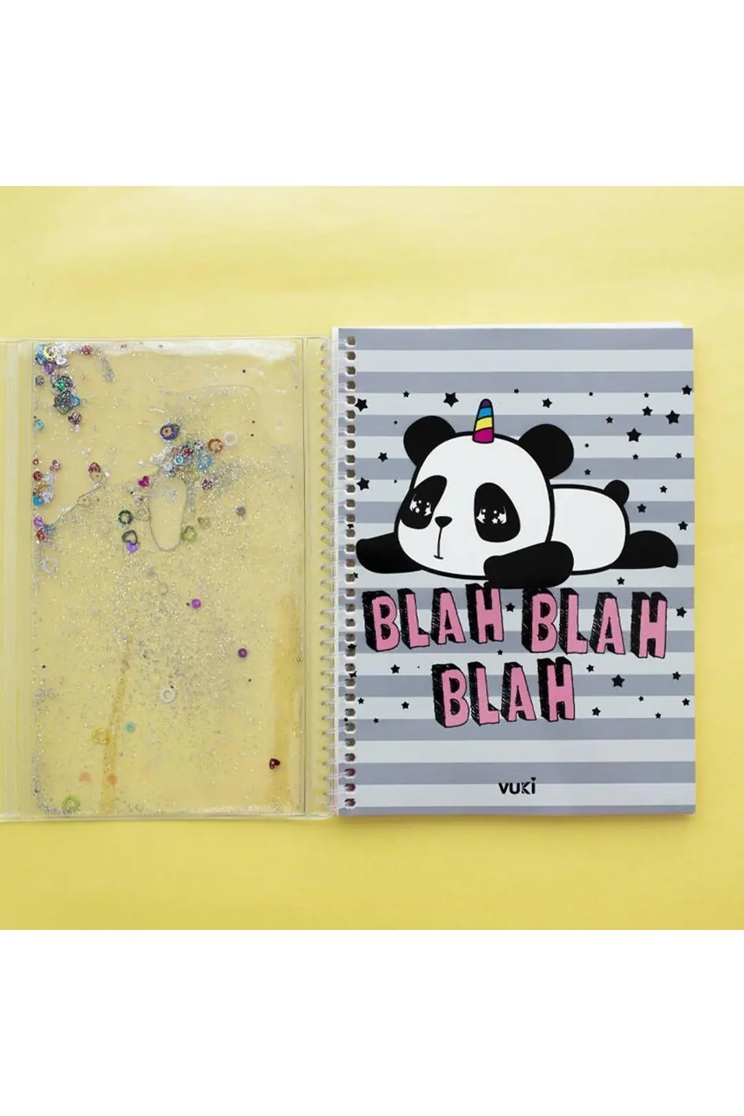 Vuki Sulu Çantalı Defter Orta Boy Panda | Miniso