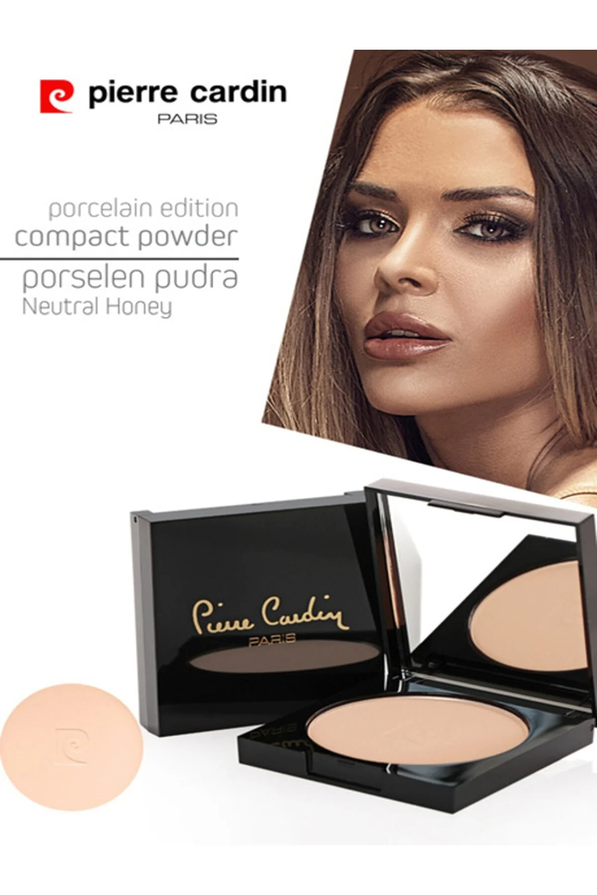 Pierre Cardin Pudra - Porcelain Edition Compact Powder Neutral Honey ...
