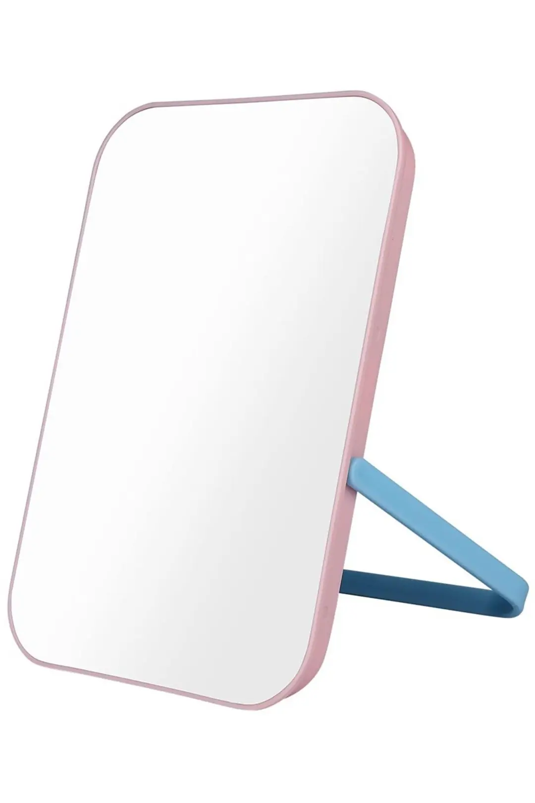 Dikdörtgen Katlanır Ayaklı Masa Üstü Ayna - Pembe | Miniso