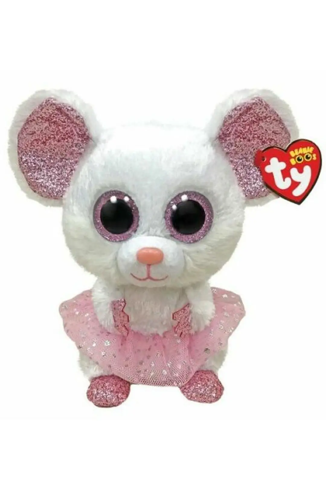 Beanie Boo Nina Balerin Beyaz Fare Peluş Oyuncak