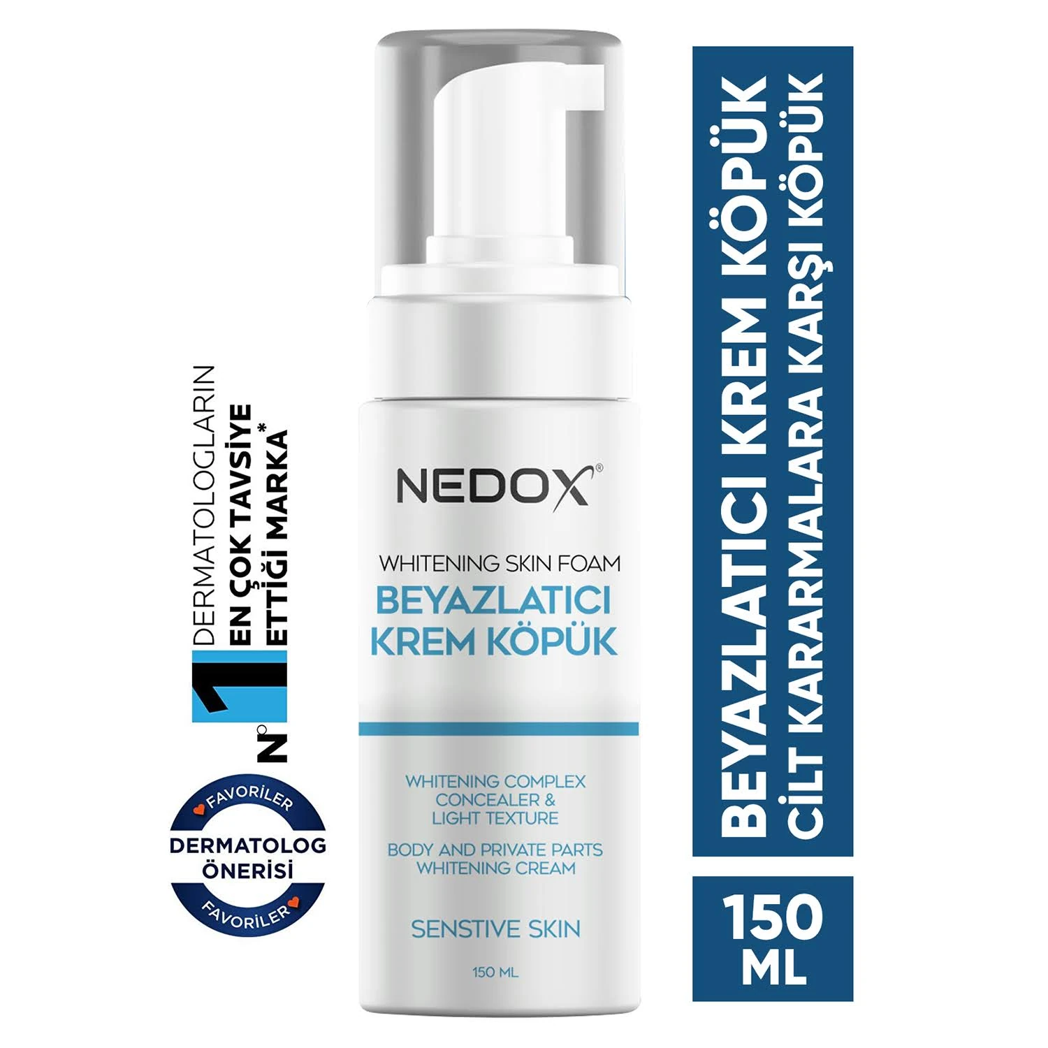 NEDOX Beyazlatıcı Cilt Ve Vücut Köpüğü 150 ML | Miniso
