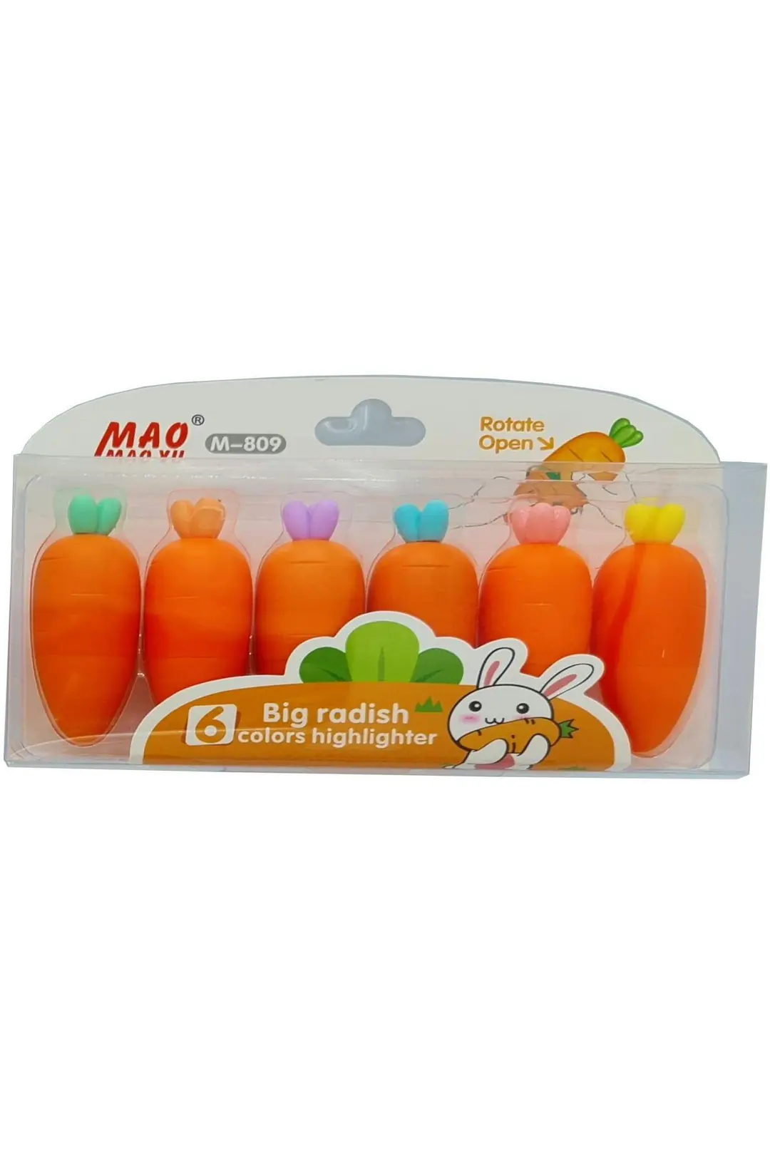 Unicus 6 Renk Mini Havuç Şekilli Fosforlu Kalem | Miniso