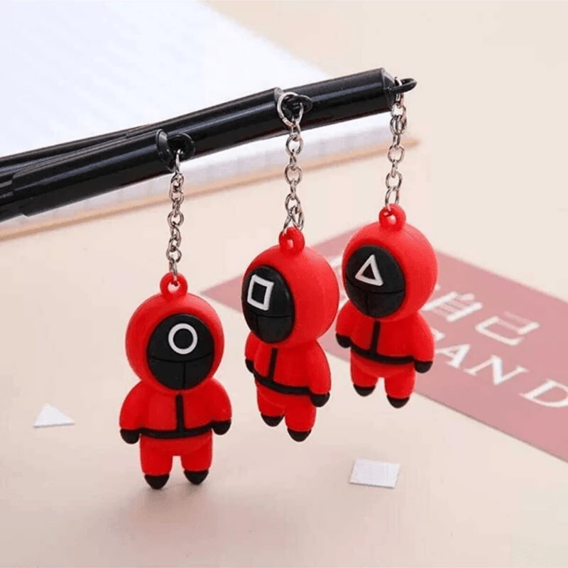 Squid Game Savaşçı Maske Figürlü Tükenmez Jel Kalem Küçük Boy | Miniso
