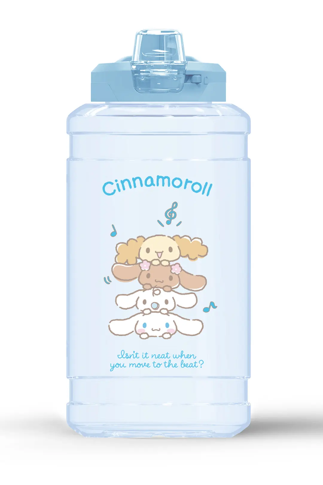Sanrio Lisanslı Otomatik Kapaklı Büyük Plastik Şişe (1900ml)
