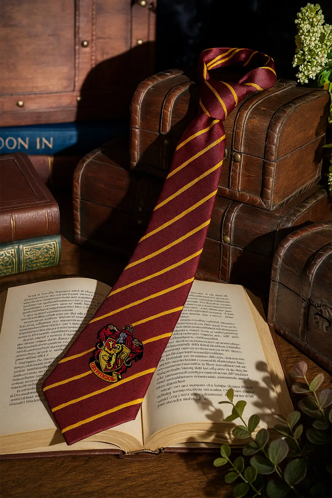 Harry Potter Lisanslı Gryffindor Amblemli Kravat | Miniso