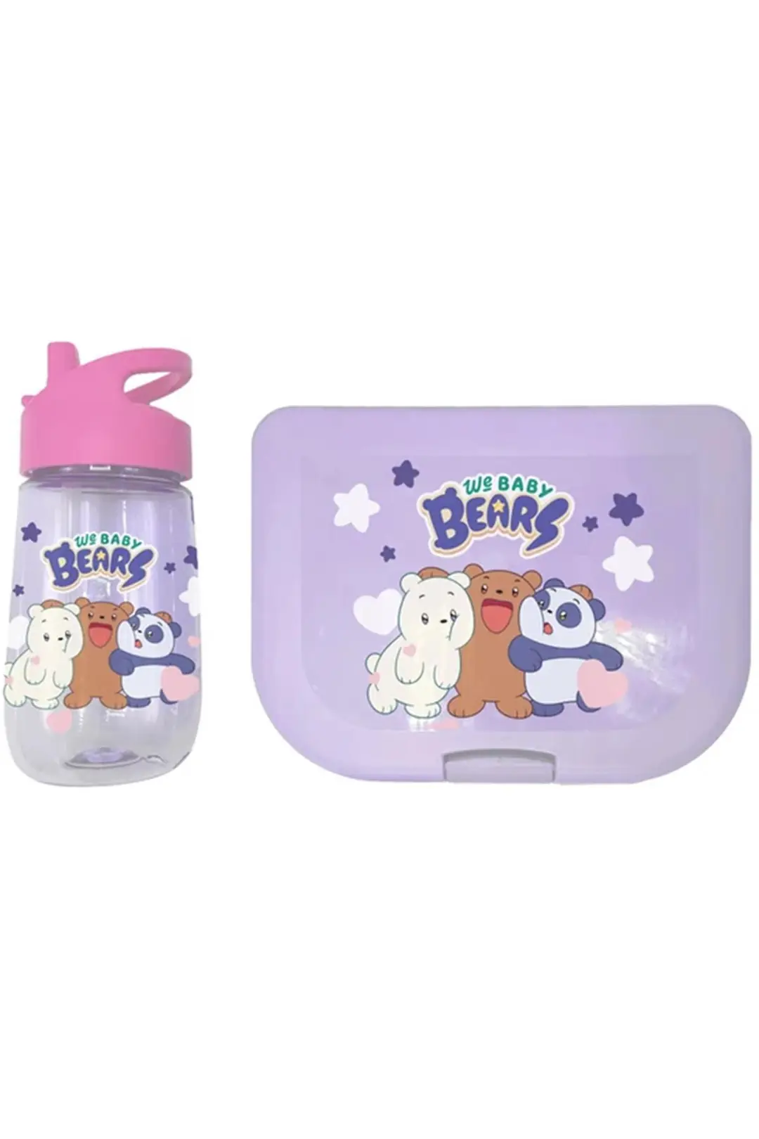 We Baby Bears Lisanslı Yemek Kabı ve Suluk Seti | Miniso