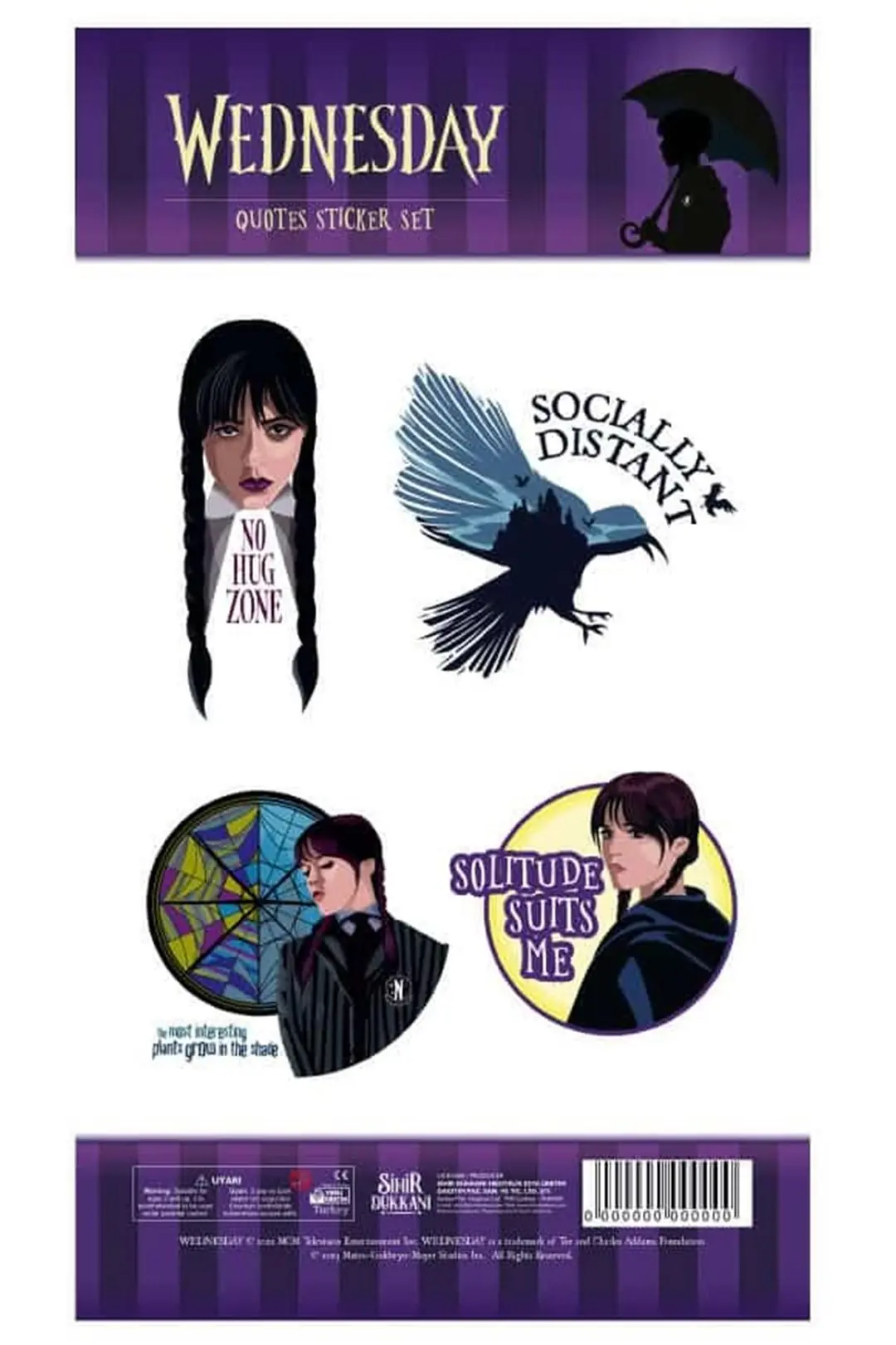 Wednesday Quotes Sticker Set | Miniso