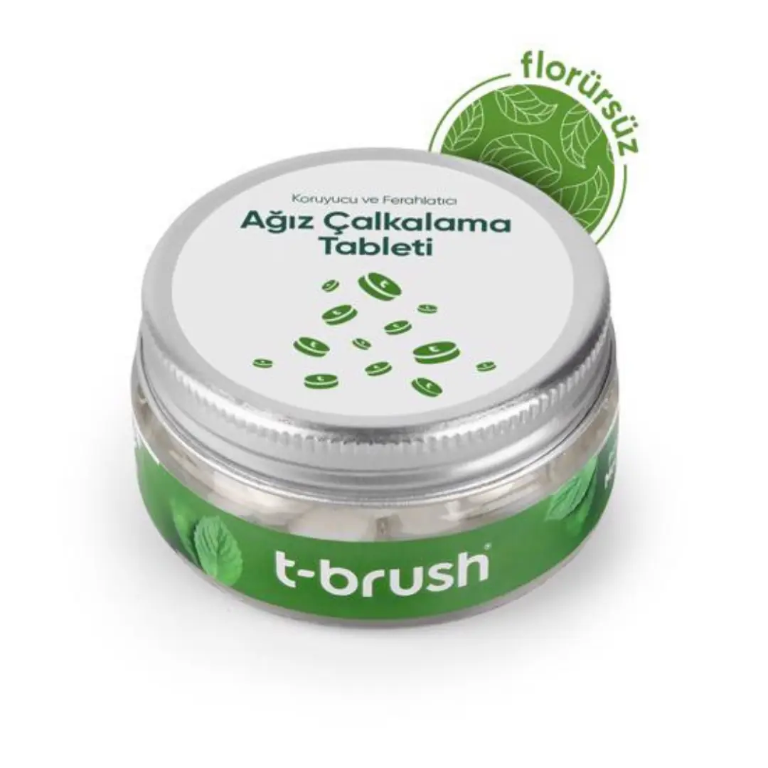 T-Brush Nane Aromalı Ağız Çalkalama Tableti Florürsüz | Miniso