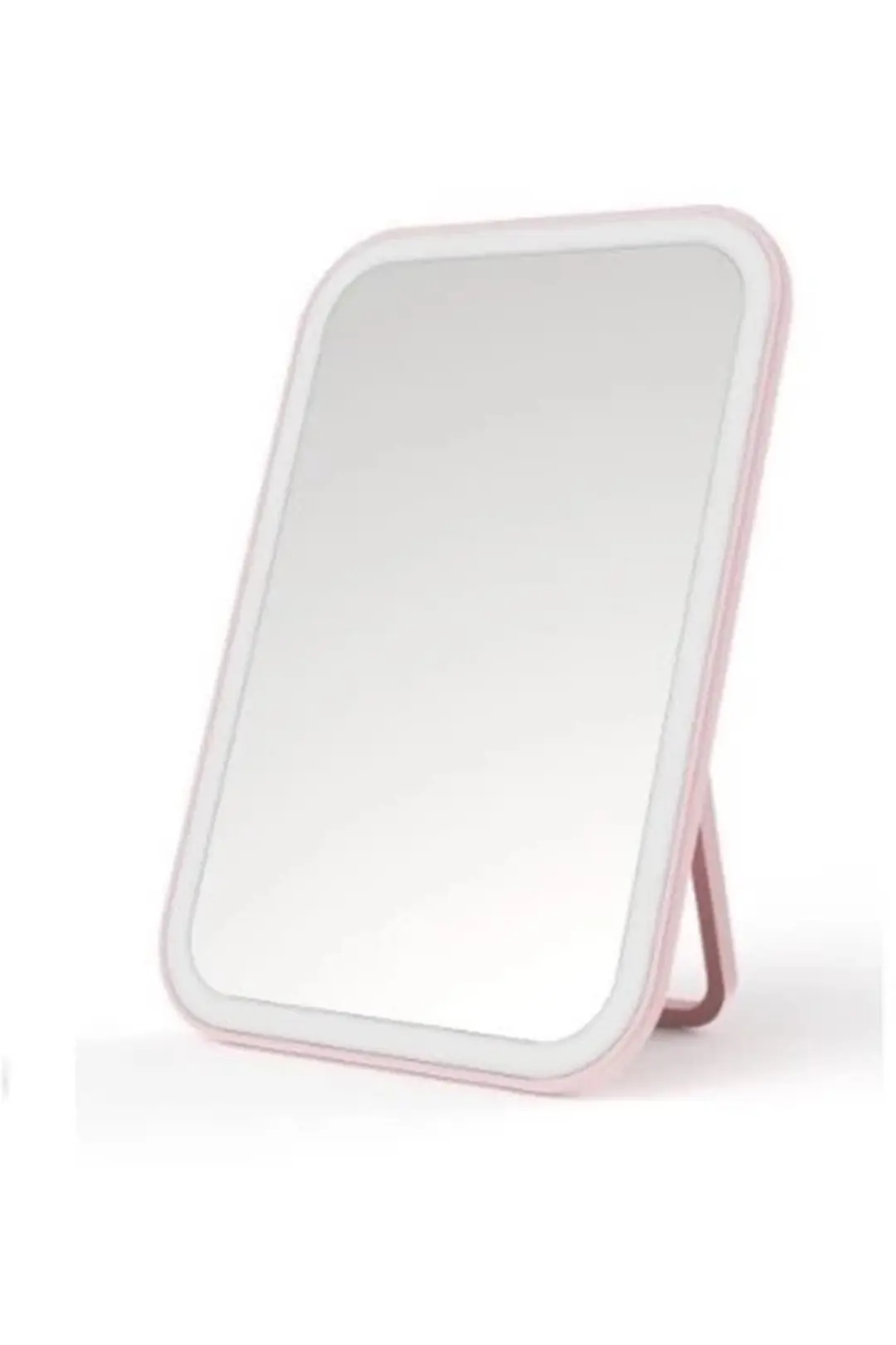 Led Aydınlatmalı Masa Üstü Ayna - Pembe | Miniso