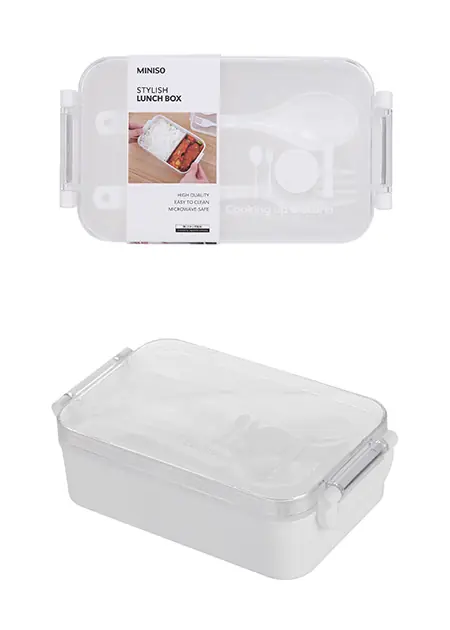 Simple and Stylish Lunch Box - White