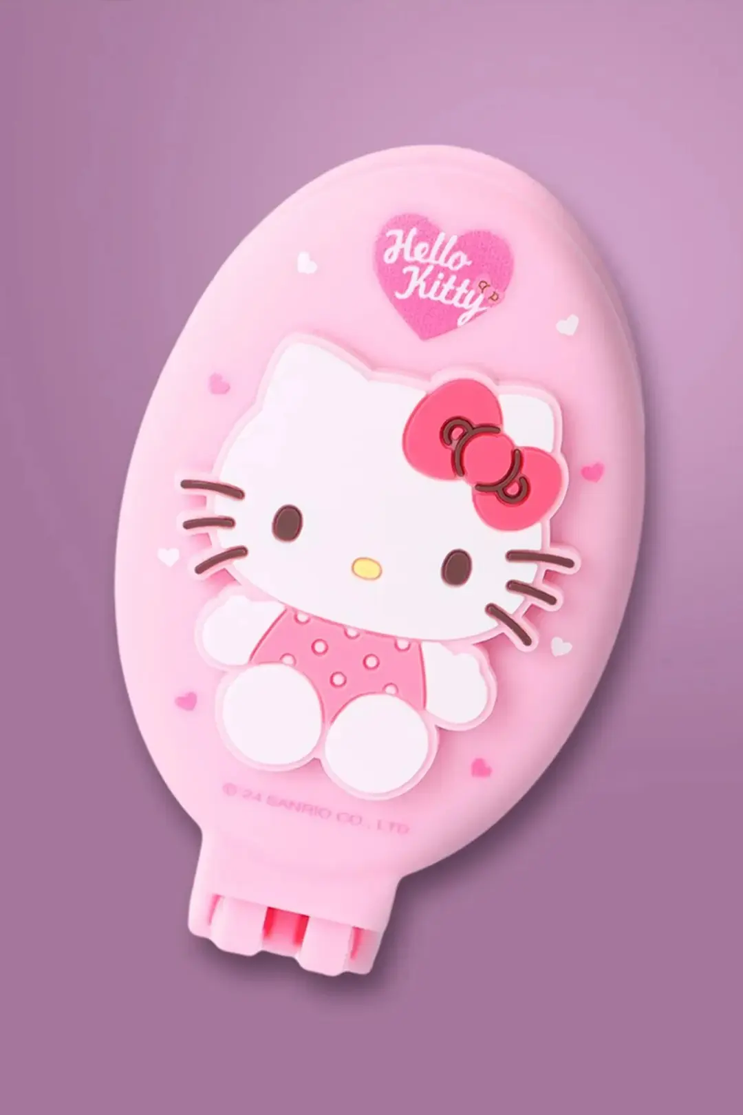 Sanrio Lisanslı Dikdörtgen Oval Ayna Tarak (Hello Kitty)