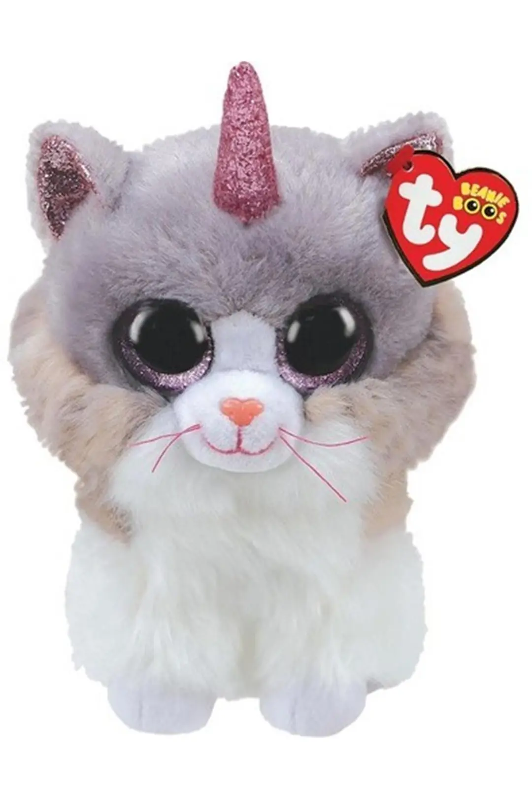 Beanie Boos Asher Boynuzlu Kedi 15 Cm | Miniso