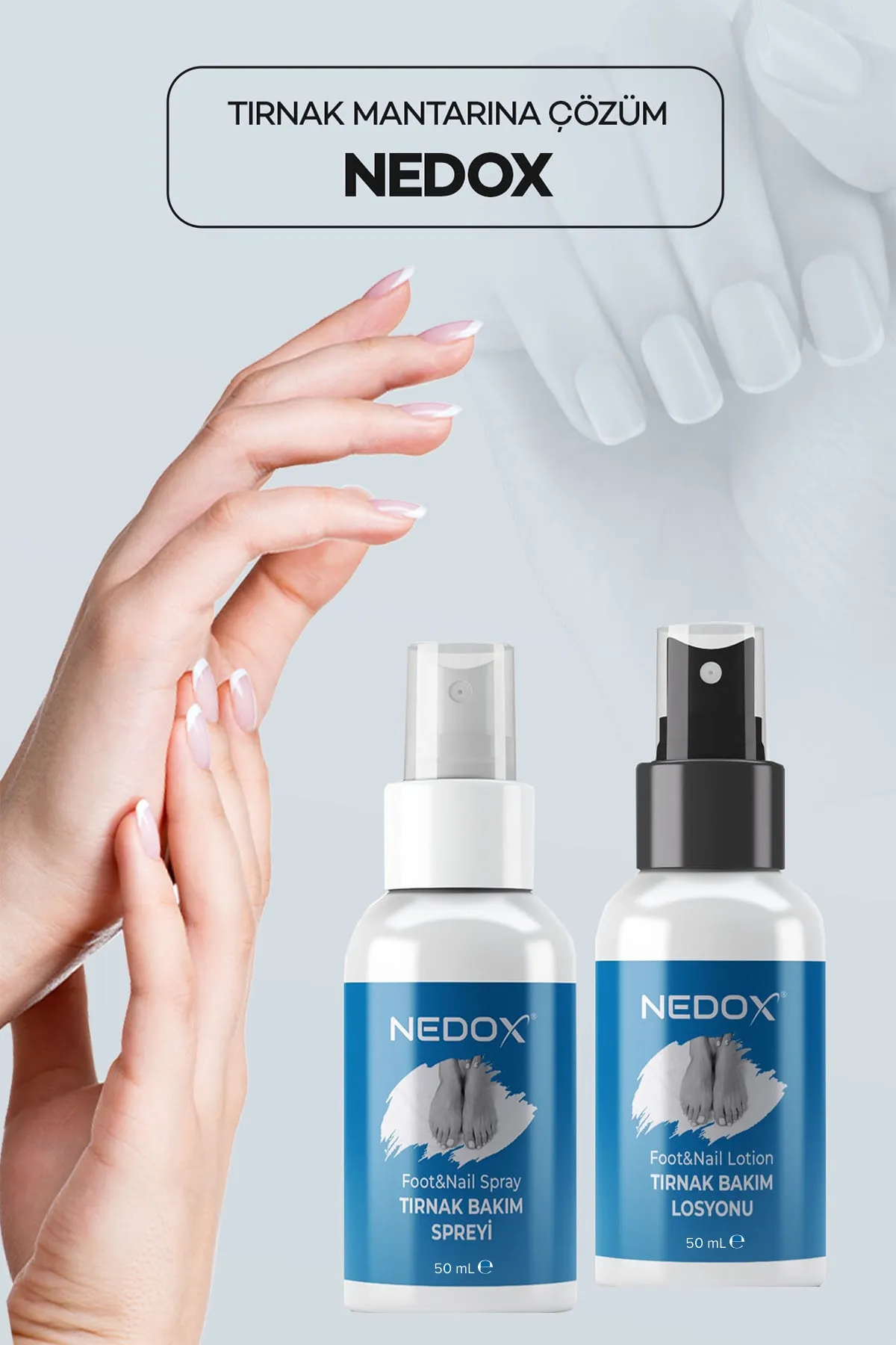 Nedox Tırnak Bakım Sprey Ve Losyon Seti 50 ml | Miniso