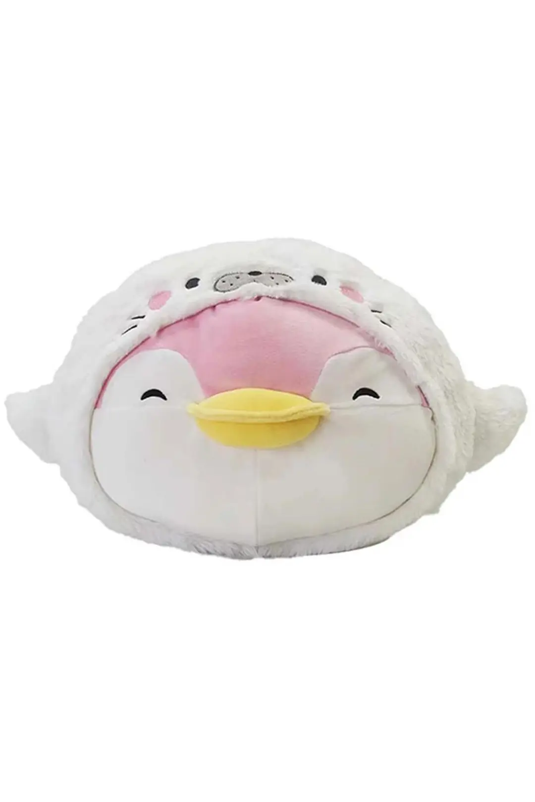 Okyanus Pengueni Serisi Pembe Pendy Şekilli Peluş Yastık | Miniso