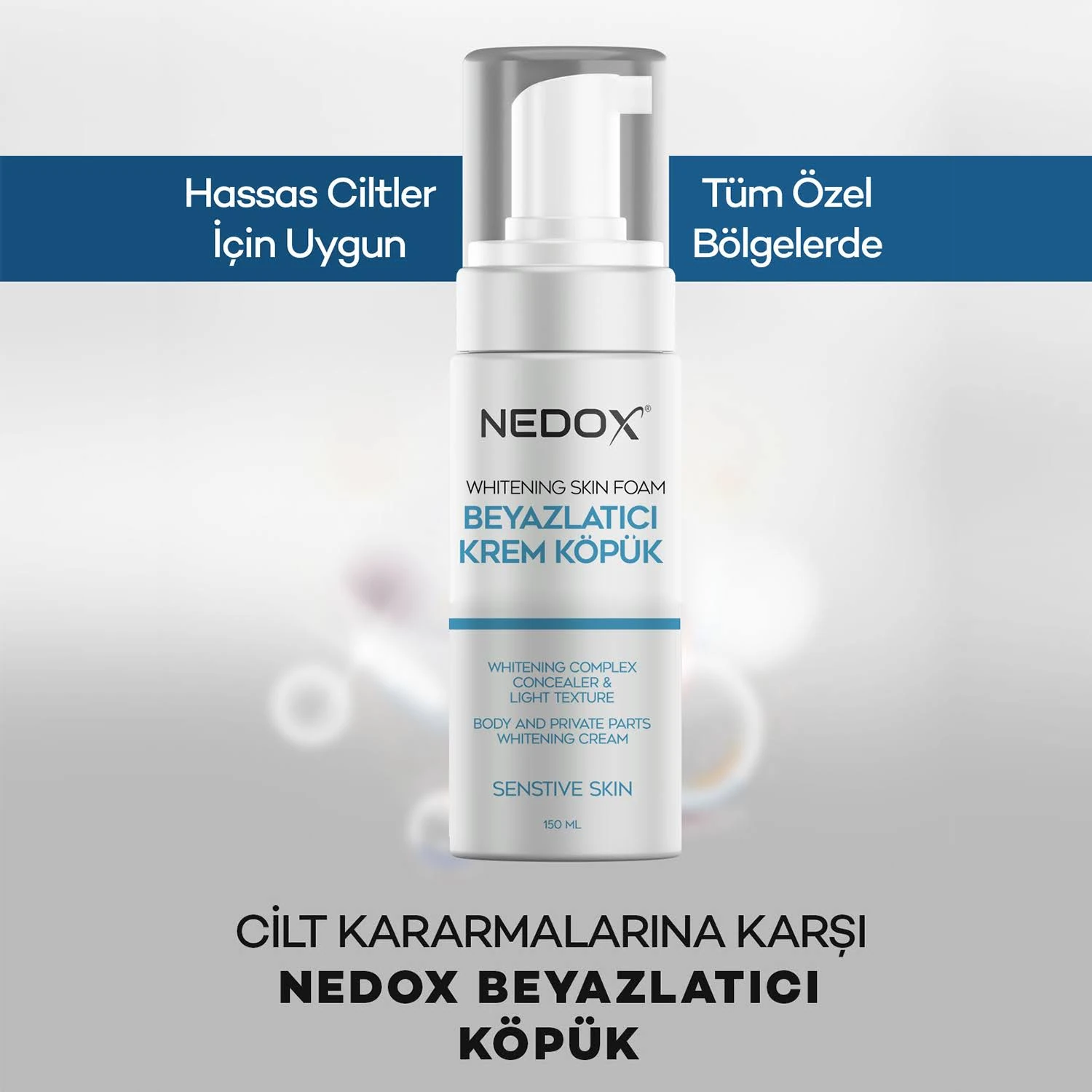 NEDOX Beyazlatıcı Cilt Ve Vücut Köpüğü 150 ML | Miniso
