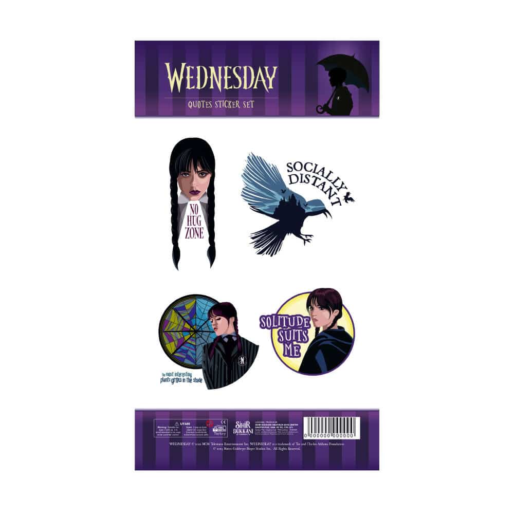 Wednesday Quotes Sticker Set | Miniso