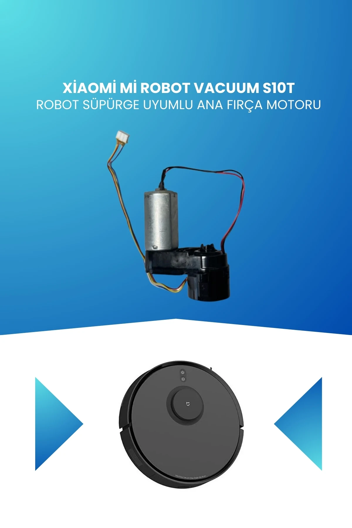 Xiaomi Mi Robot Vacuum S10t Robot Süpürge Uyumlu Ana Fırça Motoru Uzun ...