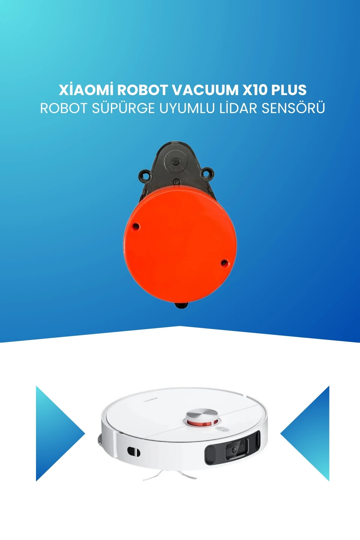 Xiaomi Robot Vacuum X10 Plus Robot Süpürge Uyumlu Lidar Sensörü Uzun ...