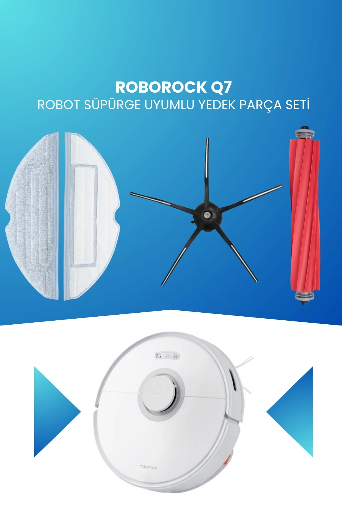 Roborock Q7 Yedek Parça Seti - S Uzun Ömürlü | Electroll