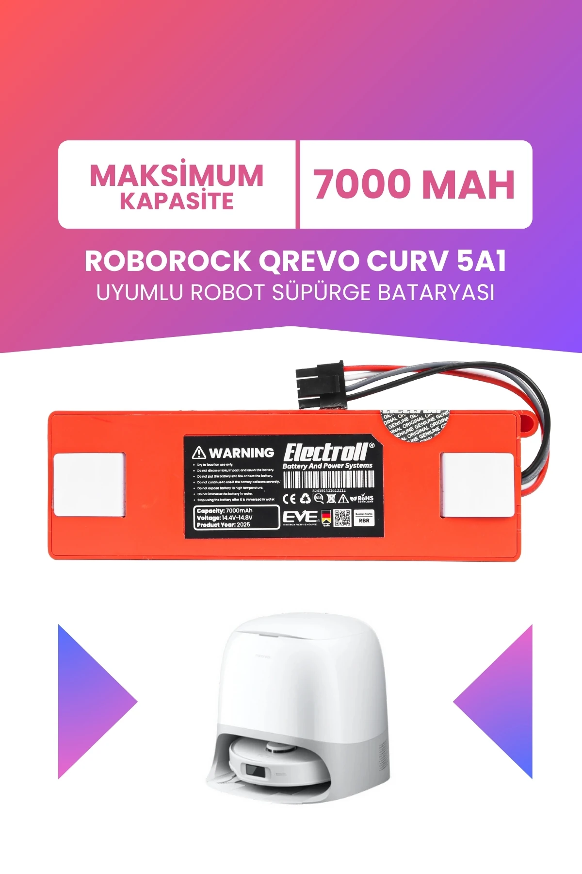 Roborock Robot Süpürge Batarya