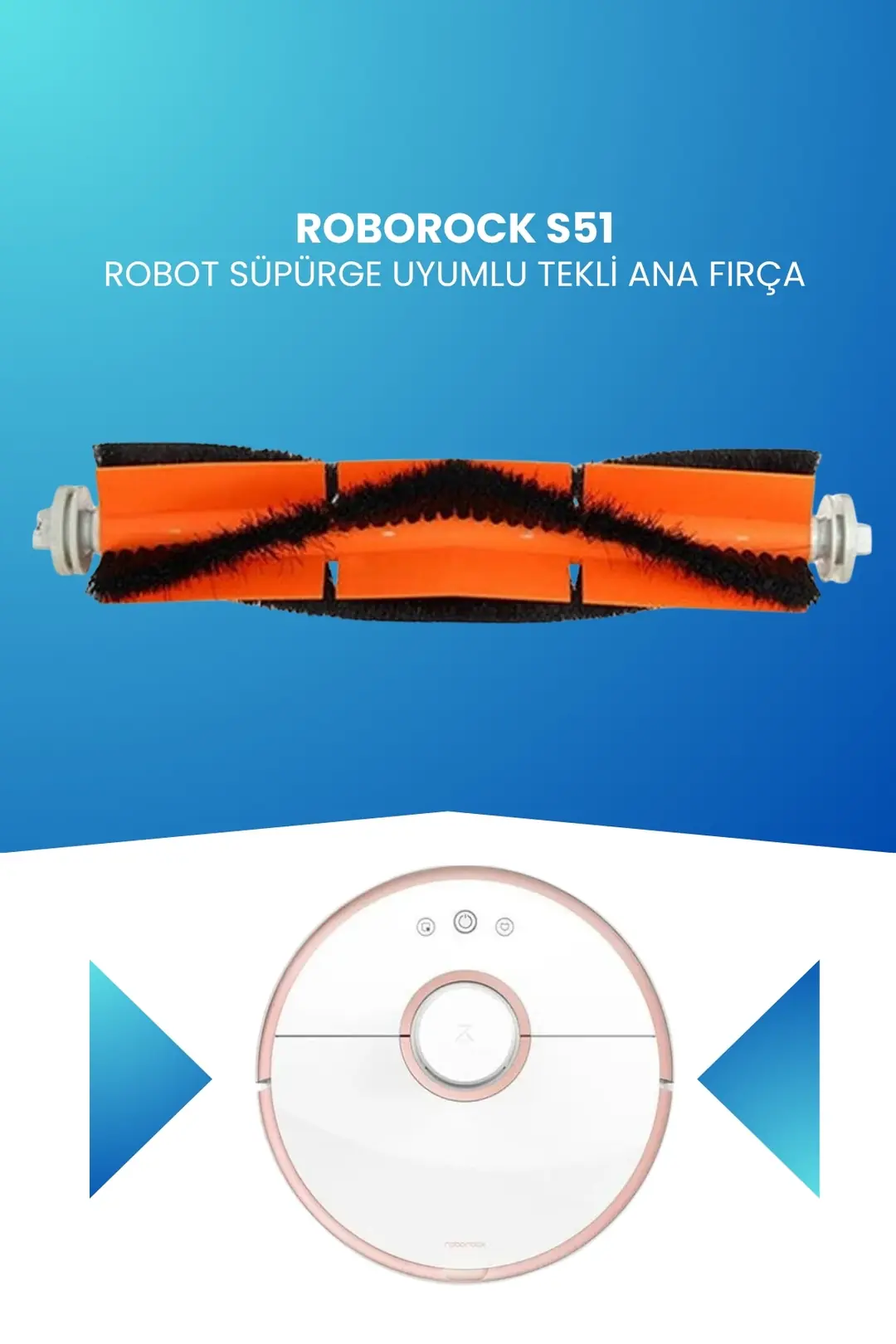 Roborock S51 Tekli Ana Fırça Uzun Ömürlü | Electroll