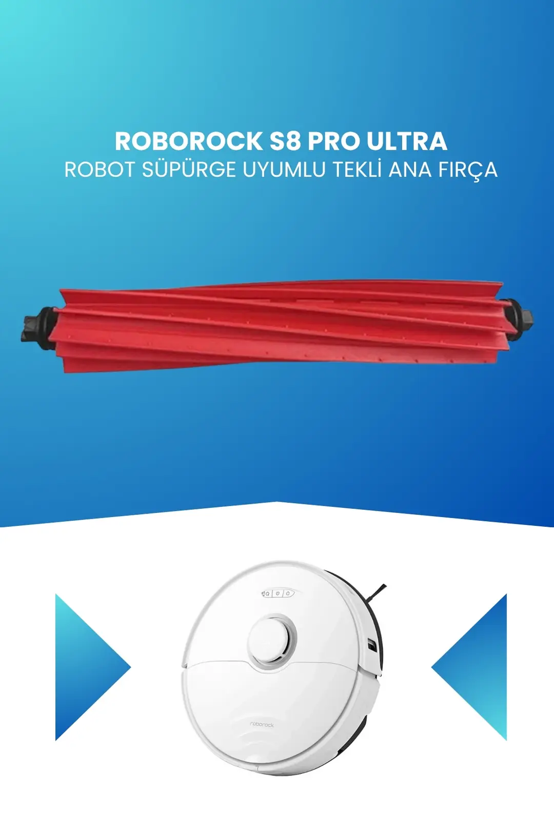 Roborock S8 Pro Ultra Tekli Ana Fırça Uzun Ömürlü | Electroll