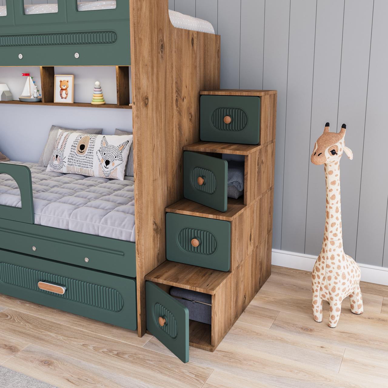%100 Mdf Milen Yeşil Ranza