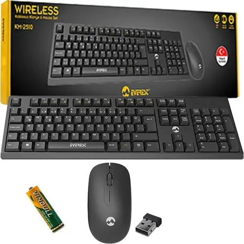 Kablosuz Q Multimedia Klavye + Mouse Set Siyah | SAMM Market