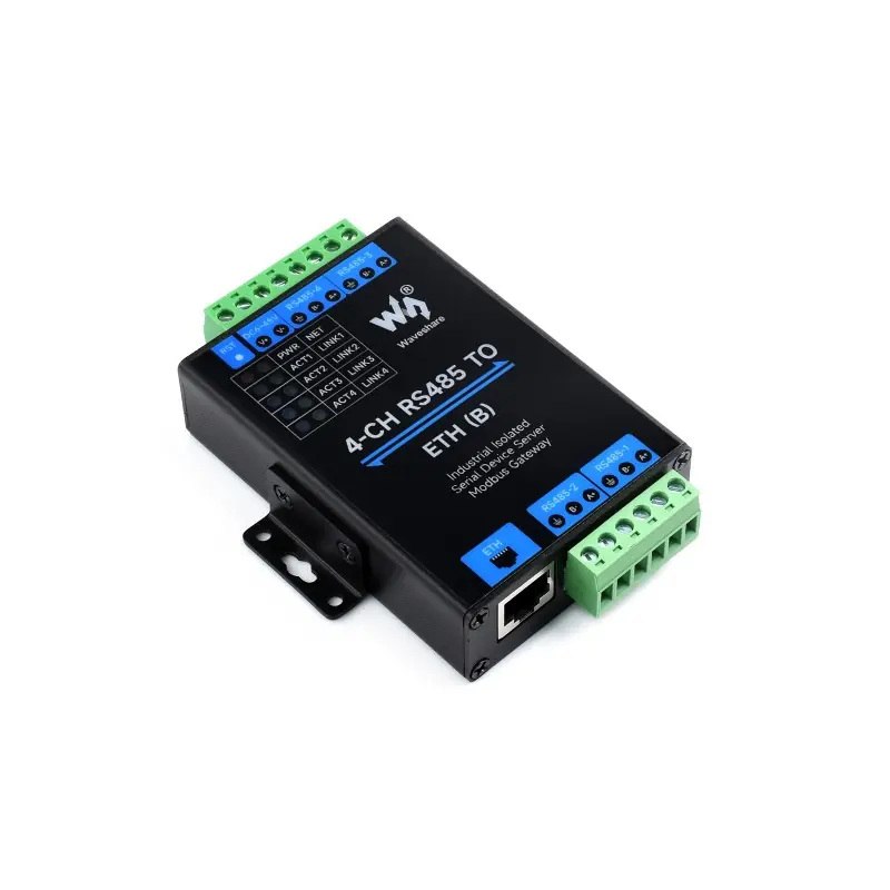 4 Kanallı RS485’ten RJ45 Ethernet’e Seri Sunucu