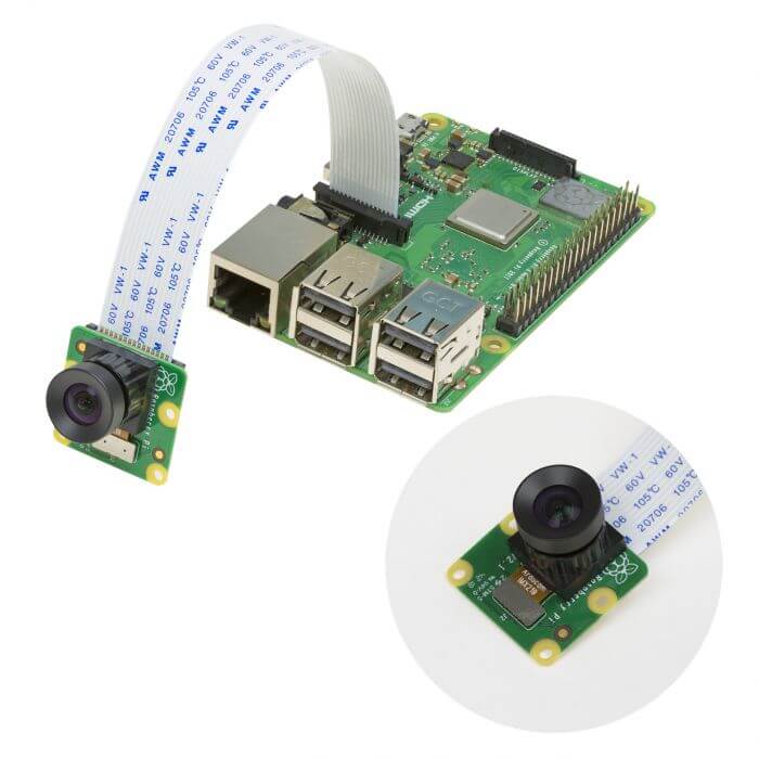 Arducam 8MP M12 Lens Drop-in Replacement IMX219 Sensor with Low Distortion Lens for Raspberry Pi ...