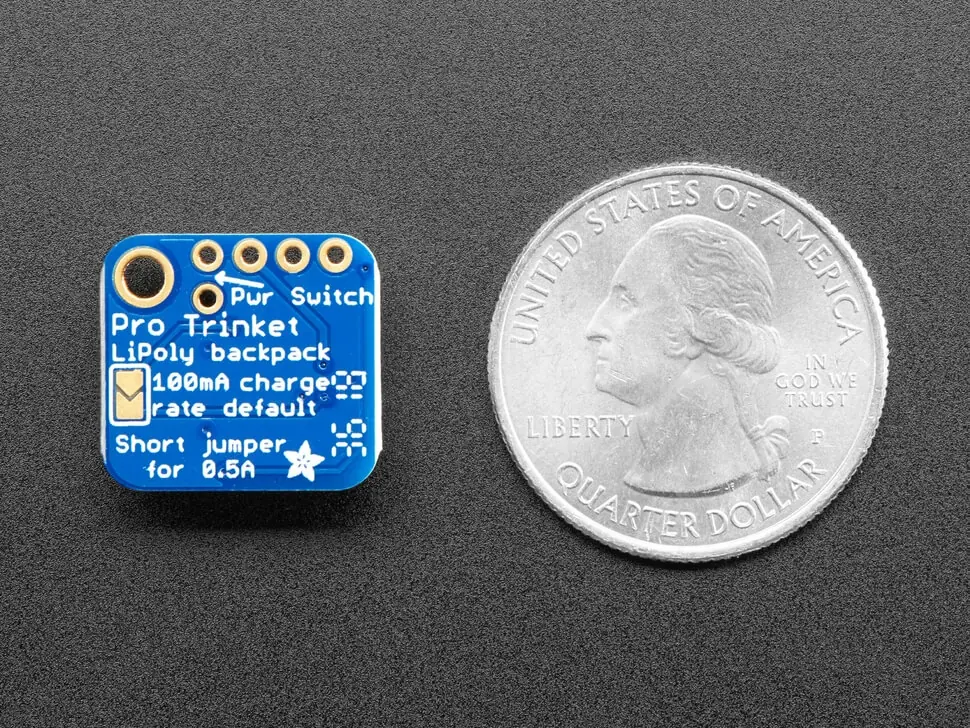 Pro Trinket/ItsyBitsy için Adafruit LiIon/LiPoly Backpack Eklentisi ...