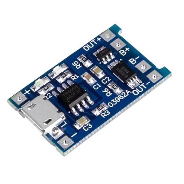 TP4056 Micro USB Korumalı Şarj Modülü